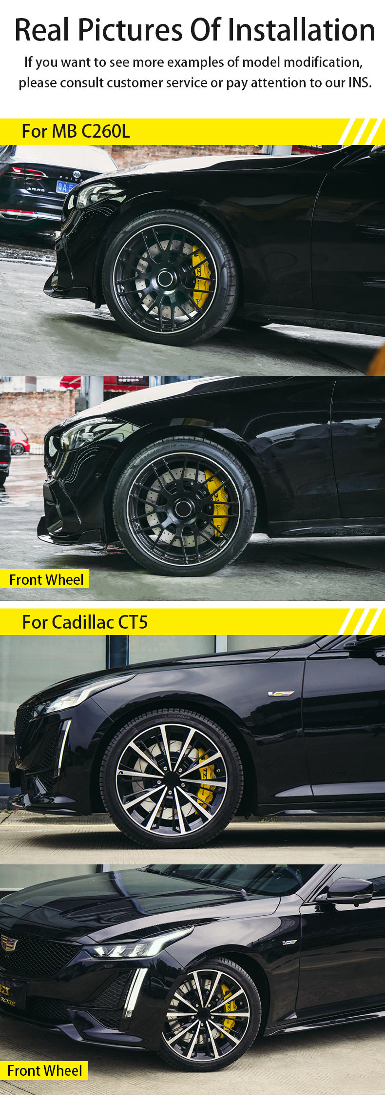 TEI Front P60ES 6 Pot Split Forged Caliper With High Carbon Content Iron Disc Big Brake Kit